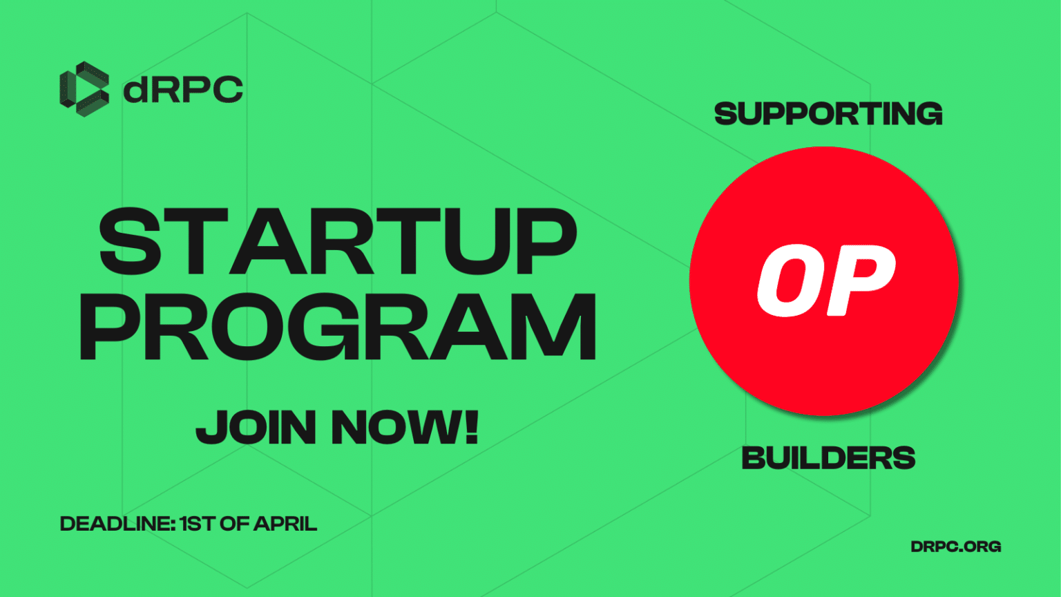 dRPC Startup Program: Supporting Optimism Devs