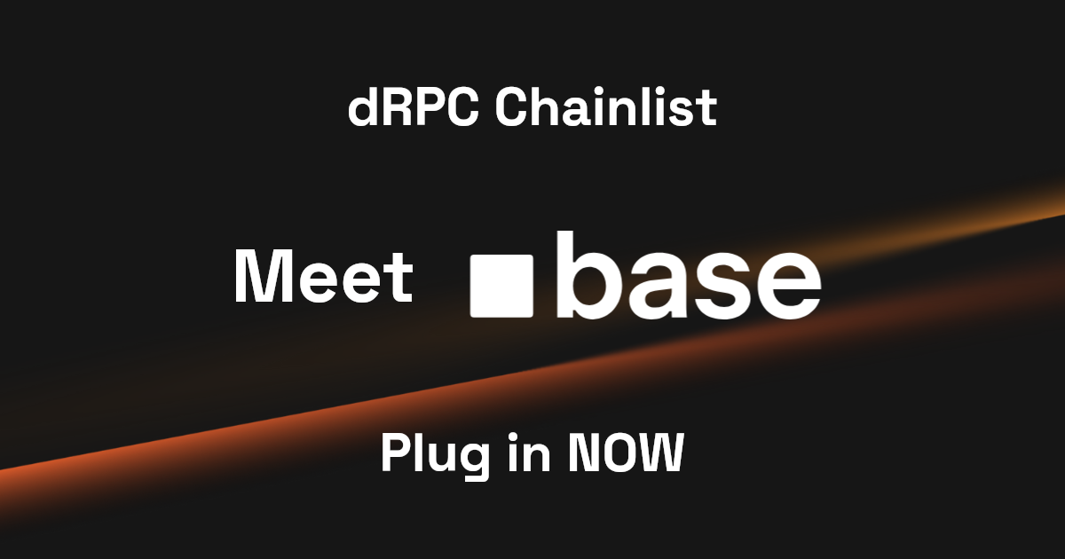 Base RPC Endpoints | Free & Paid Nodes | dRPC